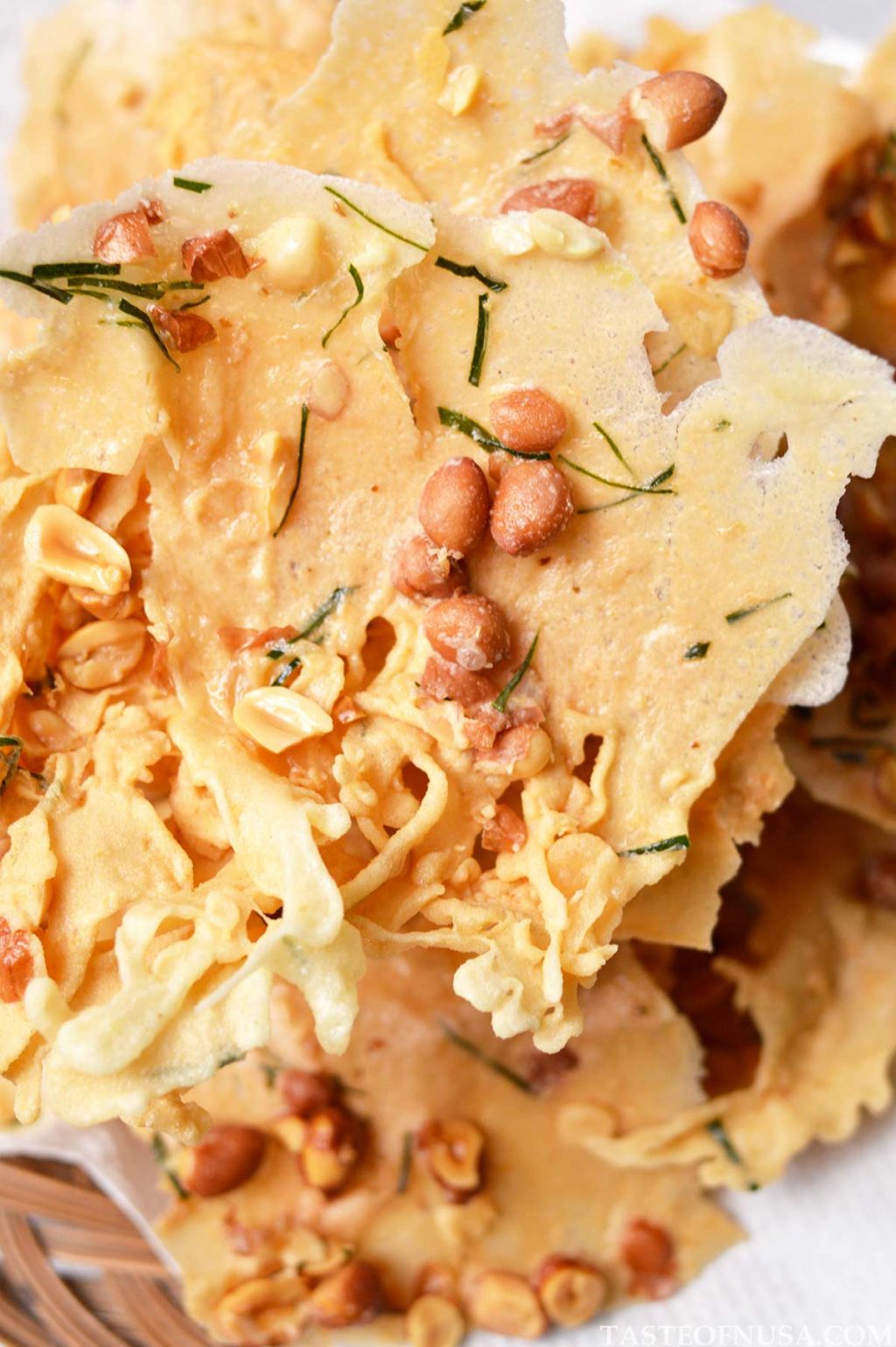 Rempeyek Kacang (Peanut Rice Crackers) - Taste of Nusa