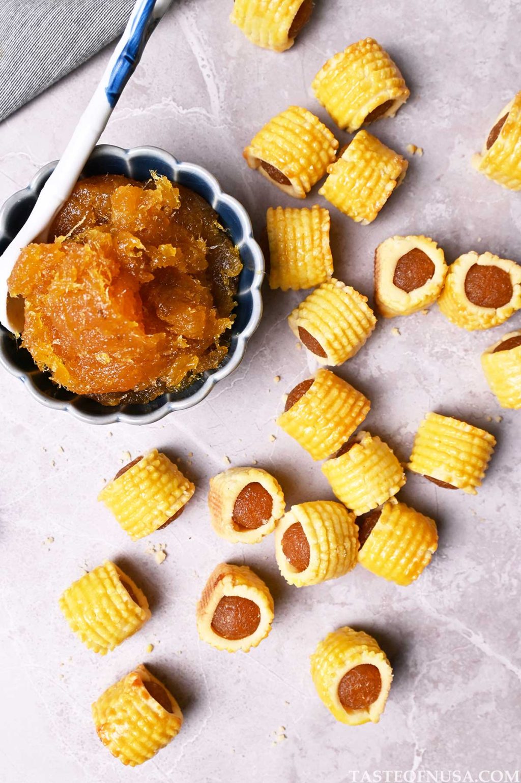 Nastar Gulung (Rolled Pineapple Tarts) - Taste of Nusa