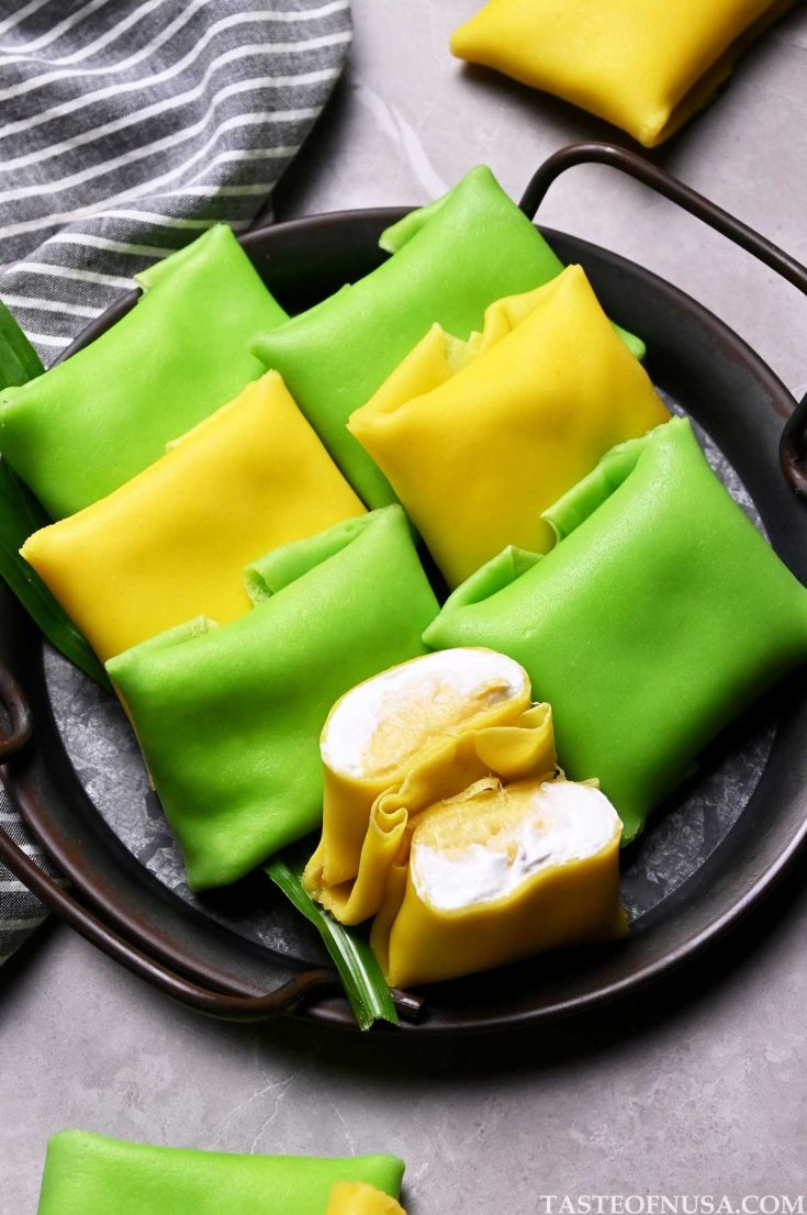 Durian Cream Pancakes - Taste of Nusa