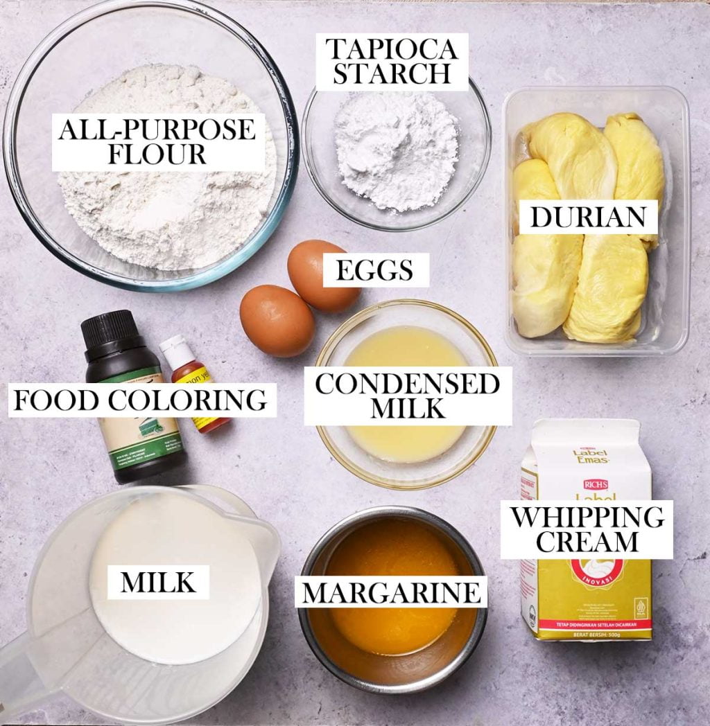 Durian Cream Pancakes - Taste of Nusa