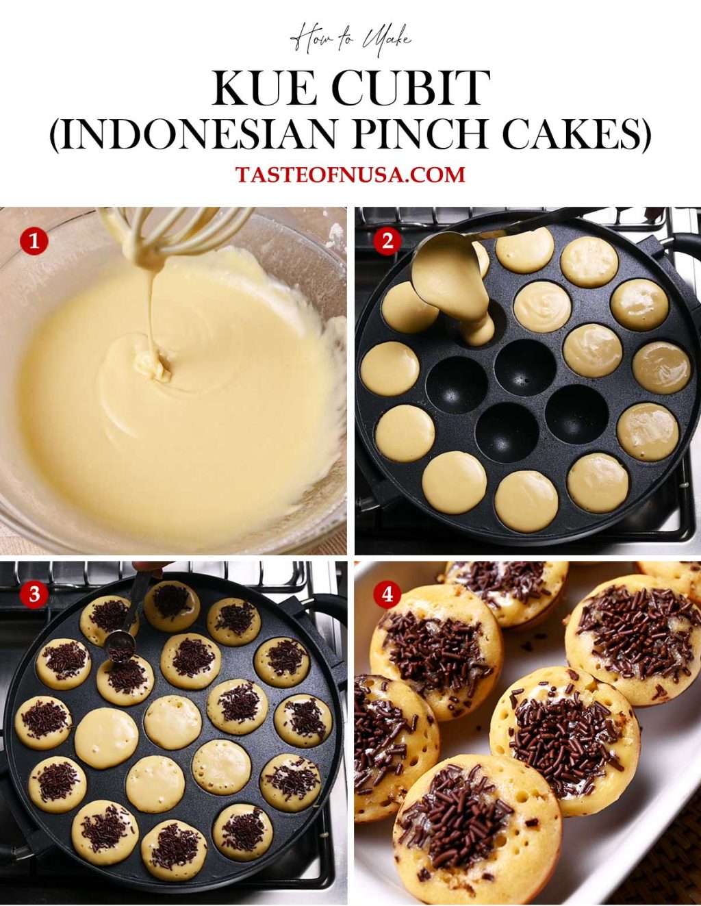 Kue Cubit (Indonesian Pinch Cakes) - Taste of Nusa
