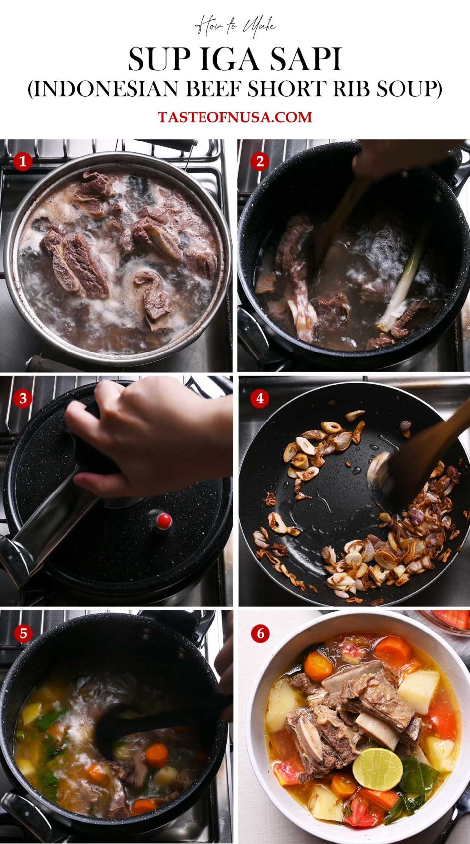 Sup Iga Sapi (Indonesian Beef Short Rib Soup) - Taste of Nusa