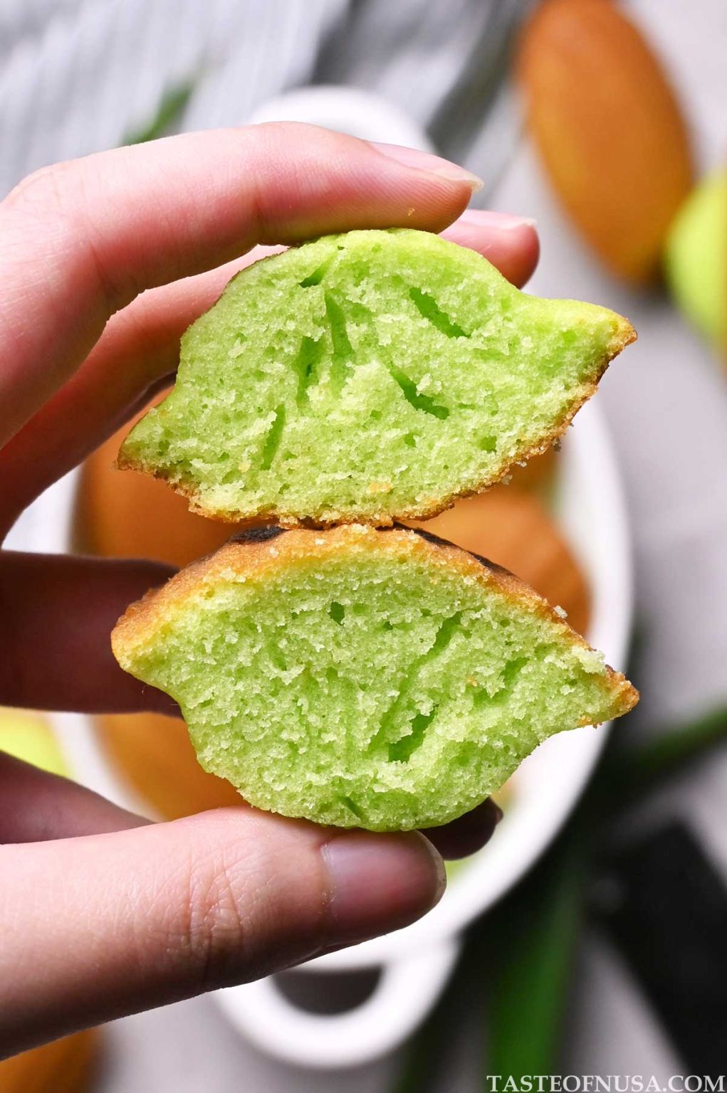 Pandan Madeleines - Taste of Nusa
